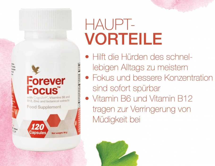Forever Focus with citicoli and zinc 622, 120 pcs | NaturLex